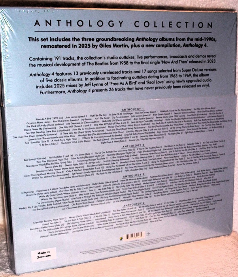 Beatles: Anthology Collection (VINYL LP, 2025, 12-Disc) UK british rock ...