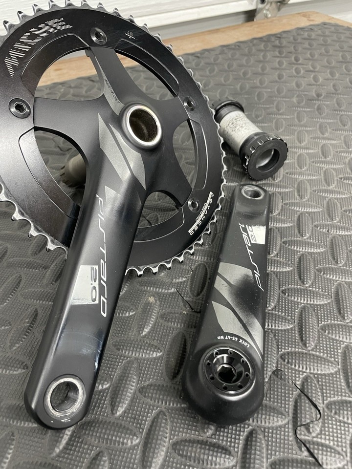 Miche Pistard 2.0 Track Crankset 167.5mm Advanced Pista Chainring + Evo ...