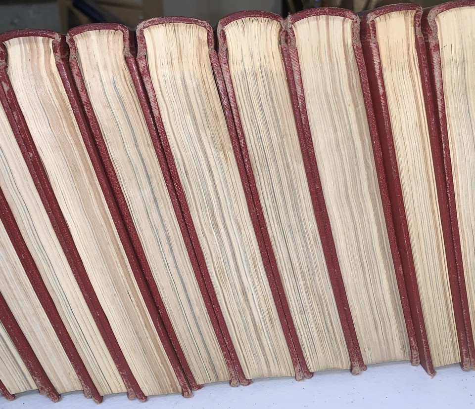 Vintage World Book Encyclopedia 19 Volumes 1953 Red and Navy Blue ...