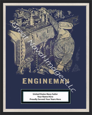 ENGINEMAN Rate Print 4 Personalized on Canvas US Navy Veterans | eBay
