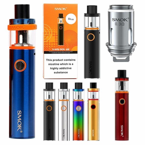 100% Genuine SMOK Vape Pen 22 Full Starter Kit Electronic Cigarette ...