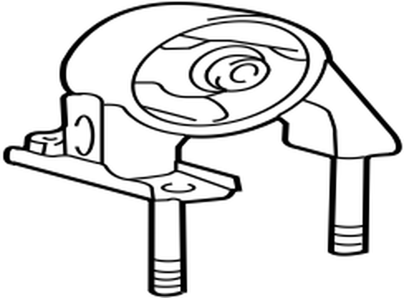 12371-21021 Toyota Insulator, engine mounting, rear 1237121021, New ...