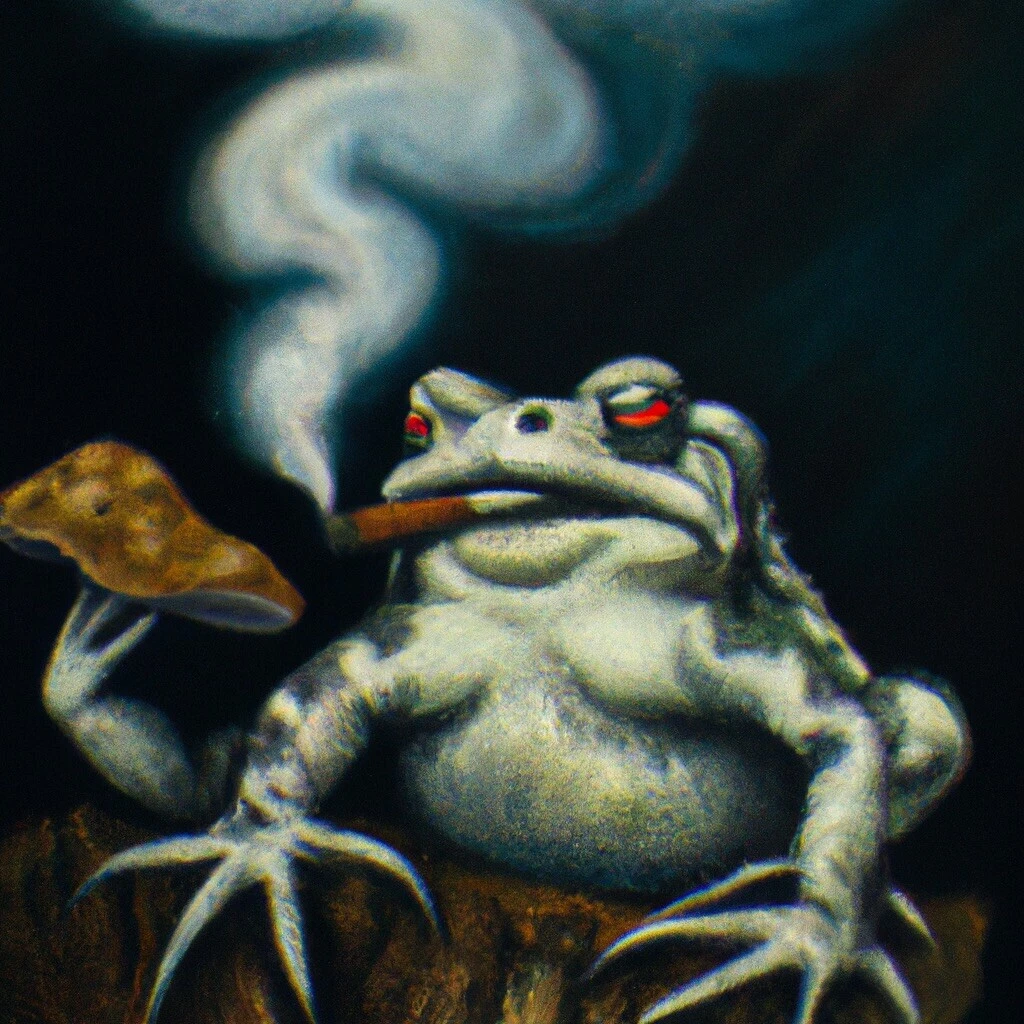 Smoking Toad