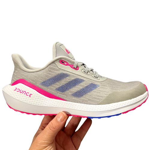 Adidas Big Girls Sneakers Size 5 Gray Pink Blue Lightweight ...