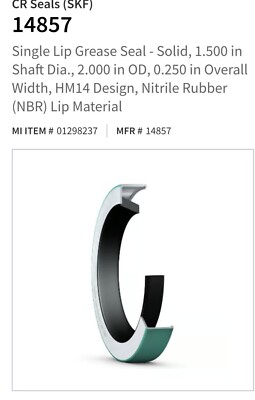 14857 CR Industries Oil Seal Hyster | eBay