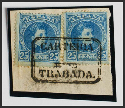 Galicia. Philately. Cover 248(2). 1901. 25 Cts Blue, Two Stamps, Cover ...