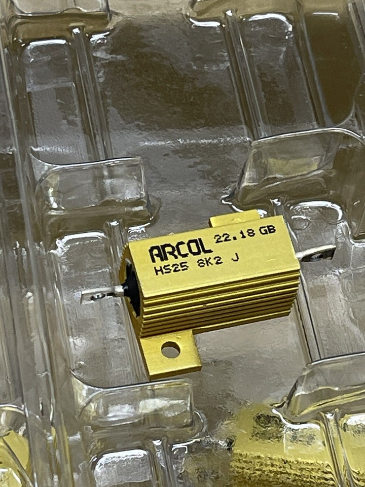 Arcol 25W Ohmite/Arcol Aluminum 5% Mil-Spec Wirewound Resistor, 8.2K ...