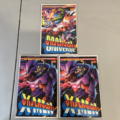 X-men Onslaught #1 Evolution of the Marvel universe begin VF+ (3 Comics ...