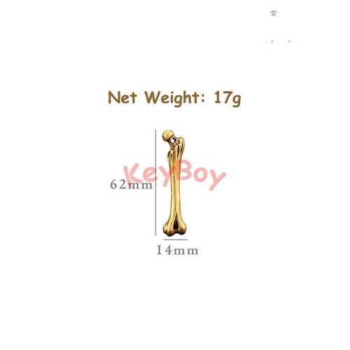 Pure Brass Handmade Bone Keychain Pendant Miniature Tea Pet Ornament ...