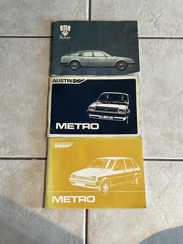 Vintage 1982, 1983 & 1984 Austin Rover Metro Car Repair Handbooks ...