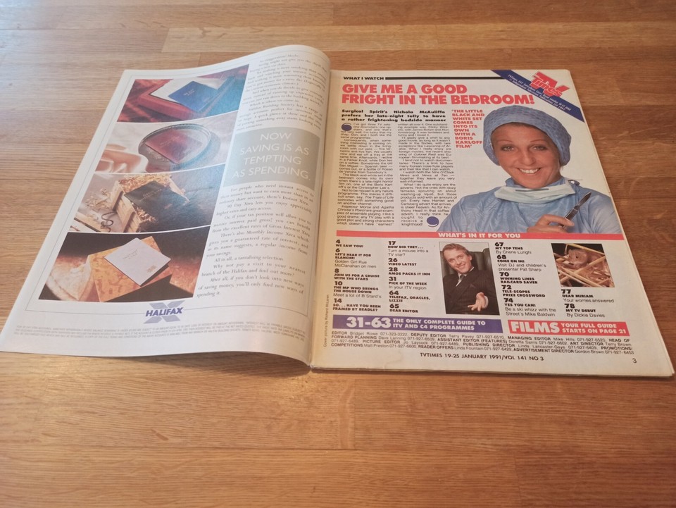 TV Times magazine 1991 January 19-25 Jeremy Beadle cover complete HTV ...