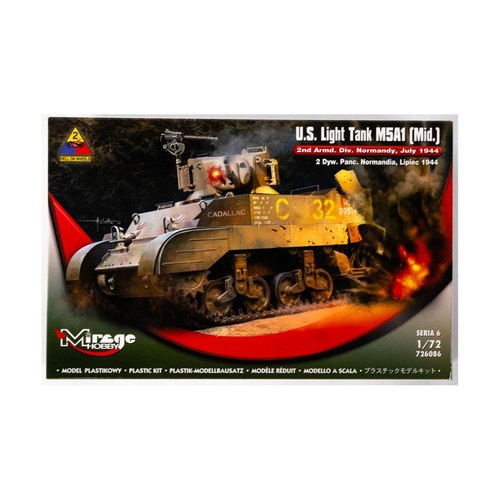 Mirage Hobby Model Kits 1:72 U.S. Light Tank M5A1 (1/72) EX/NM | eBay