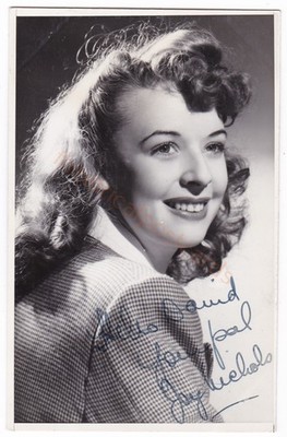 Australian singer, impressionist and comedian Joy Nichols. Signed photo ...