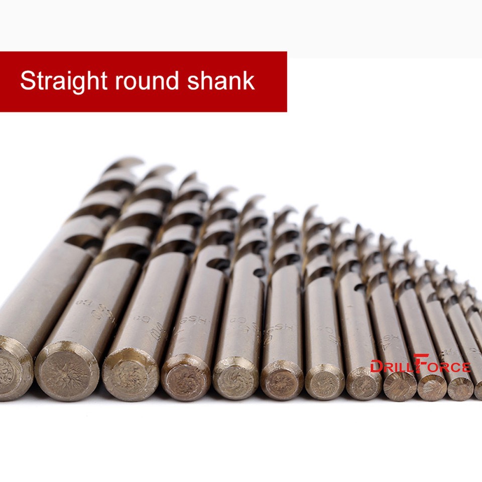 29PCS Cobalt Drill Bit Set HSSCO M35 Twist 1/16"-1/2" Multi-Bits 135 ...