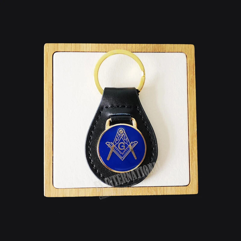 Masonic Key Chain Blue " Compass and Square G "Badge Mason Freemason ...
