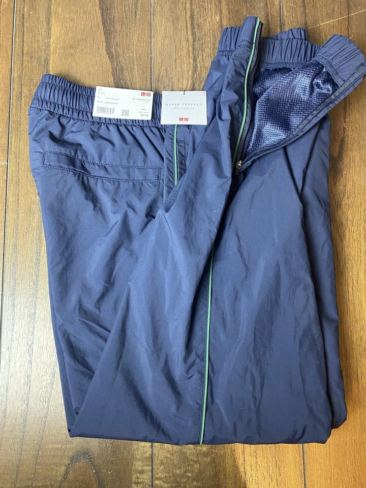 Uniqlo Roger Federer RF x JW Anderson Nylon Jogger Tennis Pants Navy ...