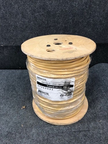 GENESIS 31965002 Plenum Composite Access Control Cable Yellow 500ft ...