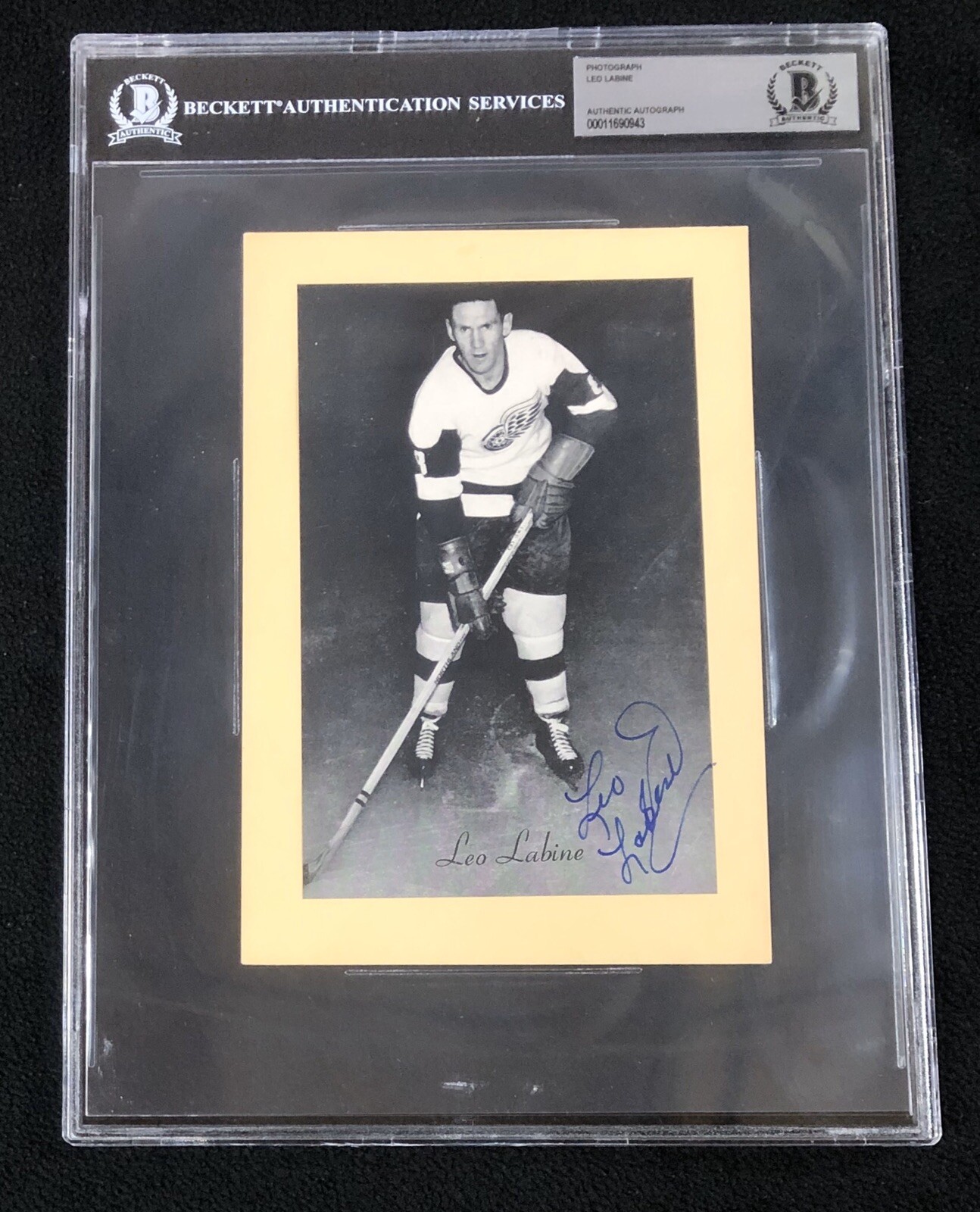 Leo Labine Autographed Memorabilia | Signed Photo, Jersey, Collectibles ...