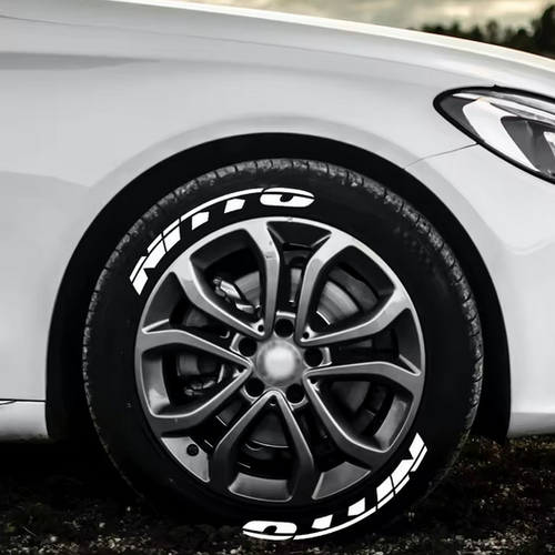 Car Styling Tires Letters Stickers for NITTO Auto Tires Wheels Stickers ...