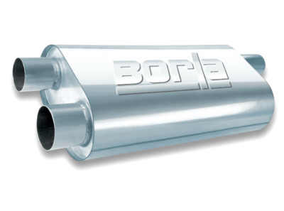 Borla Transverse Flow Single 2.5" Inlet-Dual 2.5" Outlet - Spec ...