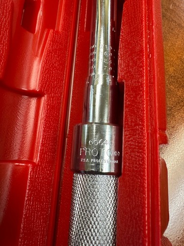 Stanley Proto J6064C 3/8-Inch Drive Ratcheting Head Micrometer Torque ...