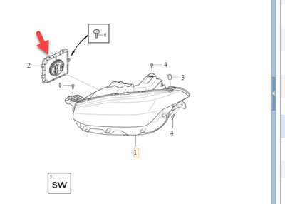 Genuine Volvo XC90 S60 XC60 S90 V90 V60 Headlight Control Module Unit ...