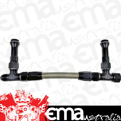 Proflow PFE161-08BK Fuel Line kit Universal Demon 4150 -8 AN Single ...