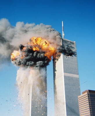 WTC Explosion following the plane impact into the South Tower Photo ...