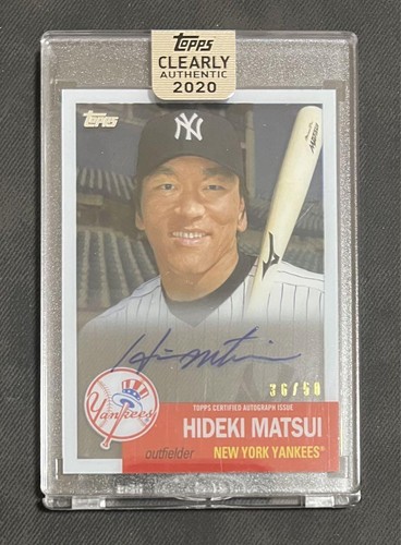 Matsui Hideki Tops 2020 Autographed Card | eBay