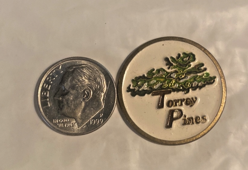 TORREY PINES, La Jolla Cailfornia., 1 inch Coin Style Ball Marker. A ...