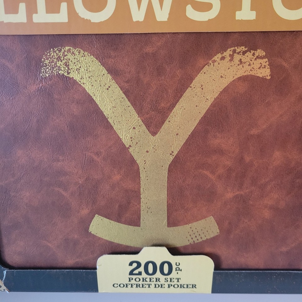 Yellowstone Dutton Ranch 200 Piece Poker Set With Carrying Case Spin ...