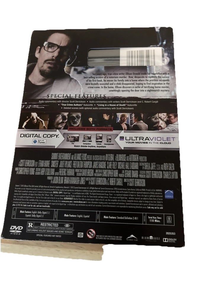 Sinister (DVD, 2012) NEW | eBay