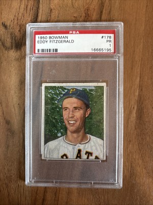 1950 Bowman - Ed FitzGerald #178 - Pittsburgh Pirates - PSA Graded | eBay