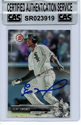 Eloy Jimenez Chicago White Sox 2017 Bowman Draft Autographed Signed ...
