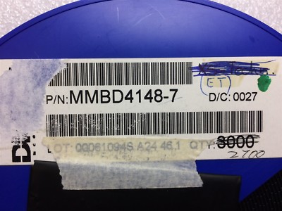 MMBD4148-7 DIODES INC MMBD4148 Diode Small Signal Switching 100V 0.2A ...
