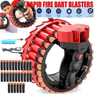 1xRapid Fire Dart Blasters Bracelet Electric Soft Play Gun Safety Child ...