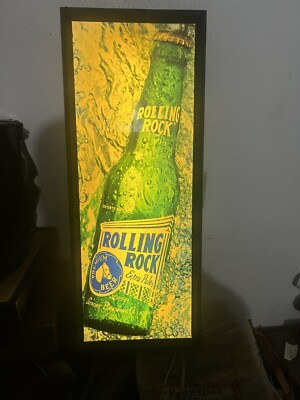 Rare Vintage Rolling Rock Premium Beer Lighted Sign - TESTED - WORKING ...