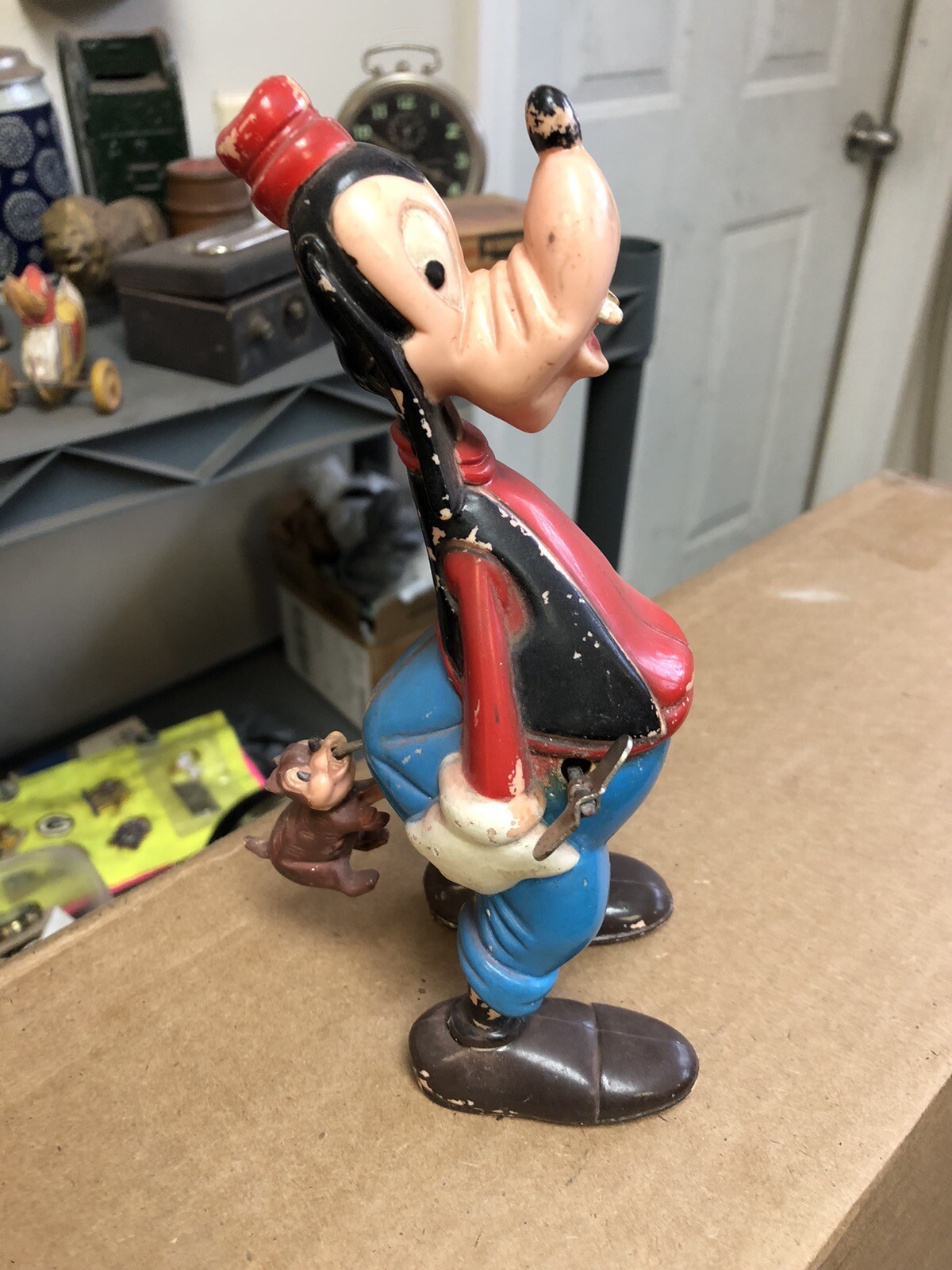 Vintage Disney Goofy Spinning Tail Chipmunk Wind Up Toy W/ Key | eBay