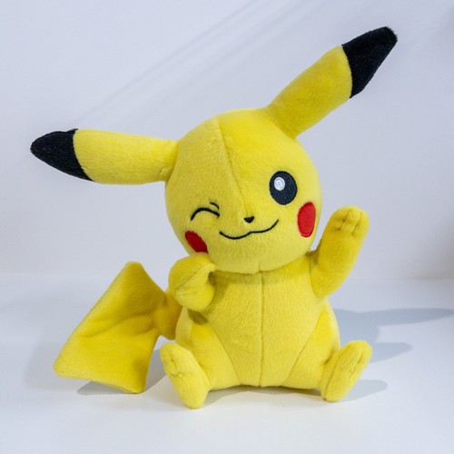 Tomy Pokemon Pikachu Plush 9" Winking Waving Plush Stuffed Animal Toy ...