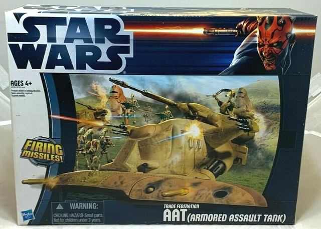 2012 Hasbro Star Wars Trade Federation Armored Assault Tank AAT Firing ...