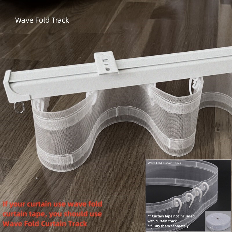 S Fold / Wave Fold Curtain Tracks for S Fold Sheer or Blockout Curtains ...
