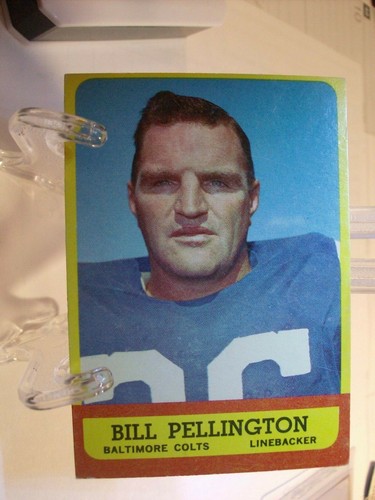 1963 Topps Football Card #10 Bill Pellington (18873.1) | eBay