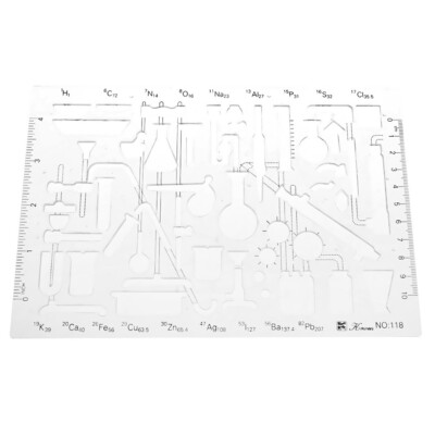 Chemistry Science Symbols Drawing Template Stencil Drafting Tools | eBay