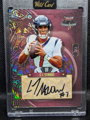 2023 Wild Card 7 Card Stud Football QB Cards All Autographed & Low ...