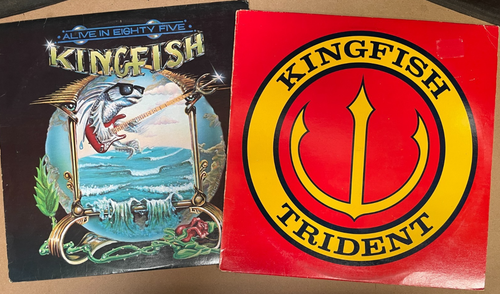 KINGFISH 2 x ALBUMS ALIVE IN 85 + TRIDENT CLASSIC ROCK 1ST PRESS 1985/ ...