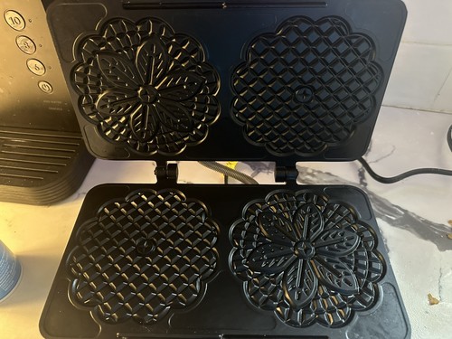 Villaware Prego Pizzelle Italian Cookie Baker Waffle Maker Model 3600 ...