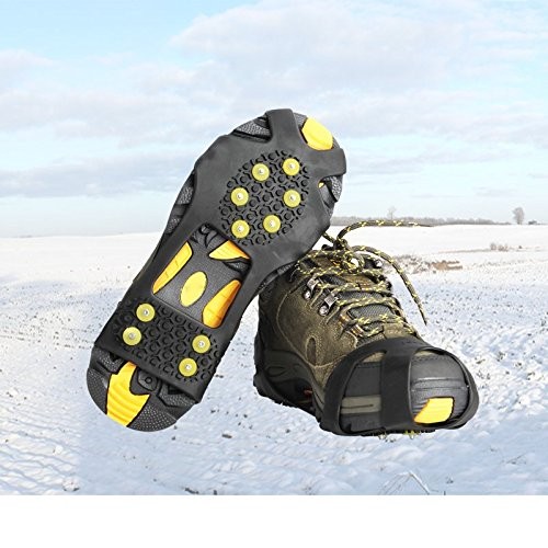 Ice Cleats Grippers for Shoes and Boots Anti Slip Ice Grips Snow ...
