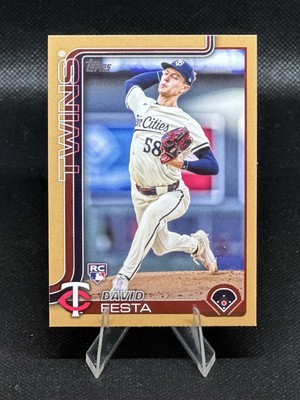 2025 Topps Series 1 David Festa #178 Gold /2025 (RC) Minnesota Twins | eBay