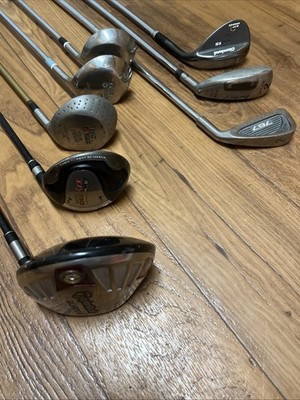 Lot of 8 Golf Clubs Drivers Irons Assorted Brands, Lengths, Lofts, and ...