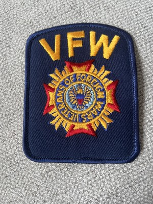 Vintage VFW Blue Embroidered Rectangular Patch | eBay
